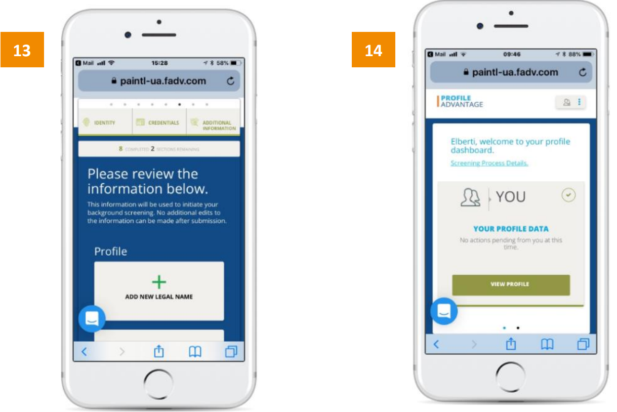 ServiceConnect - Where can I find the step-by-step Profile Advantage ...