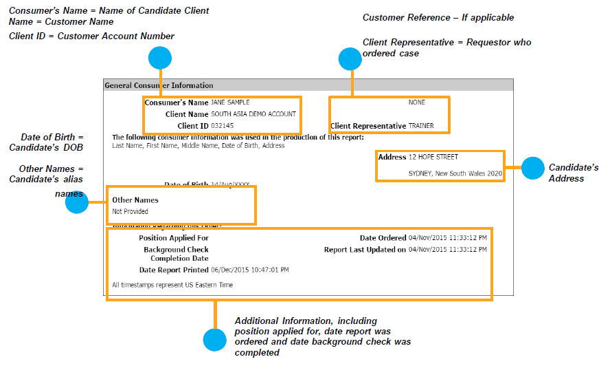 ServiceConnect - How do I read my Background Screen Report?