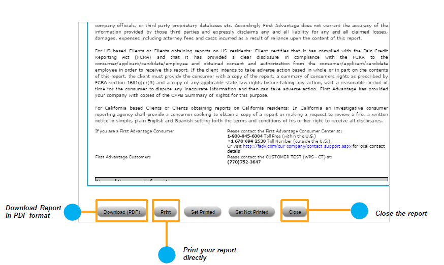 ServiceConnect - How do I read my Background Screen Report?