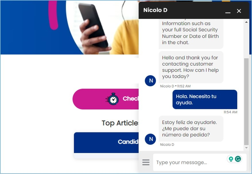 ServiceConnect - How to Chat with an Expert through ServiceConnect?