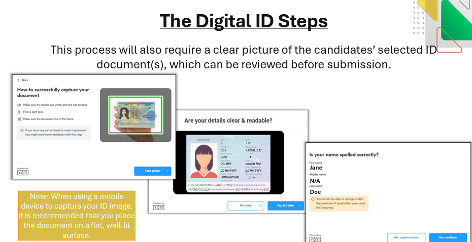 ServiceConnect - KYP Digital ID process - DBS Checks
