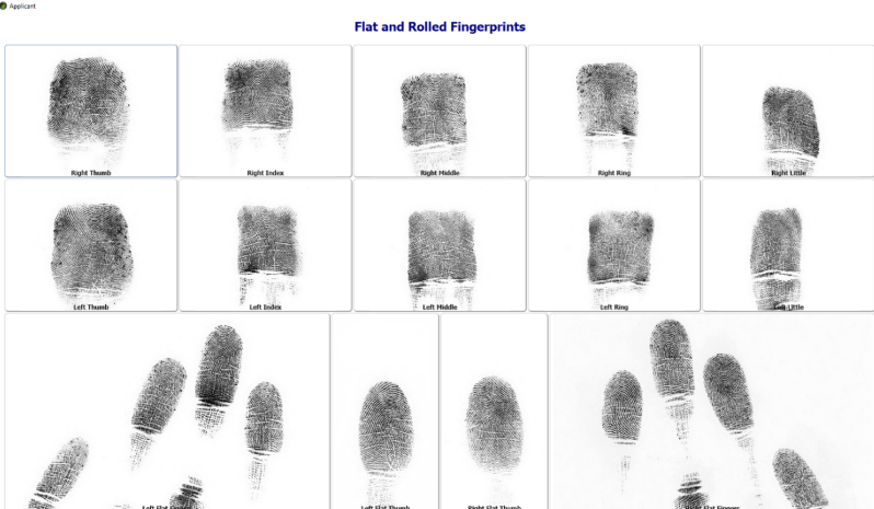 ServiceConnect - PrintScan - Capturing Fingerprints