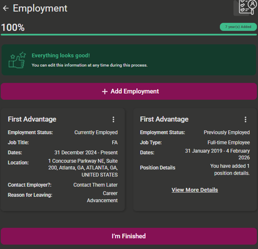 ServiceConnect - How do I enter Employment into my Profile?