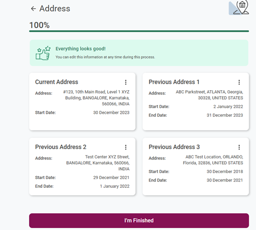 ServiceConnect - How do I enter my address history into my profile?