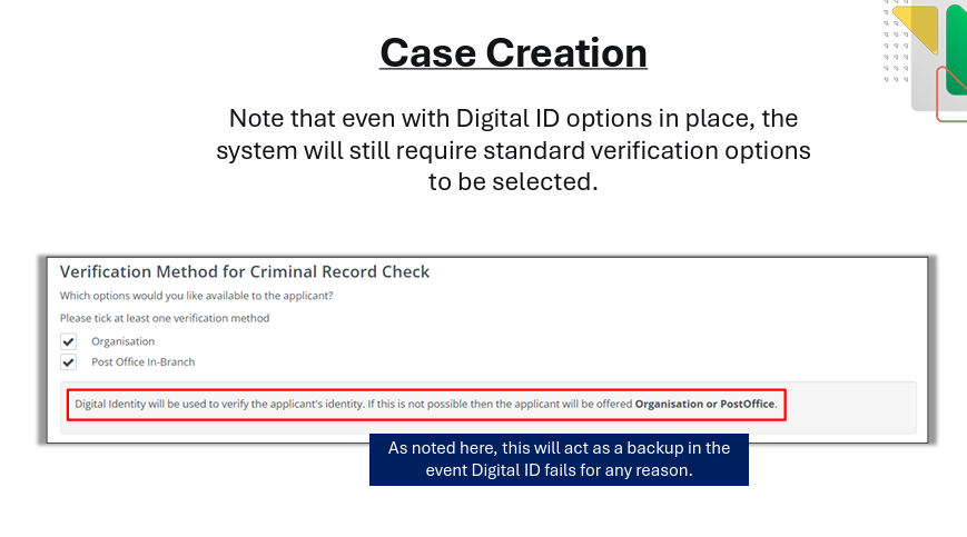 ServiceConnect - KYP Digital ID Process - DBS Checks